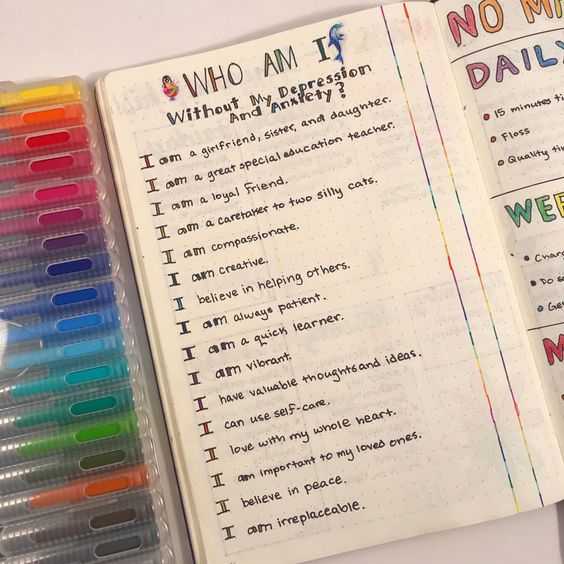 20 Great Mental Health Bullet Journal Pages