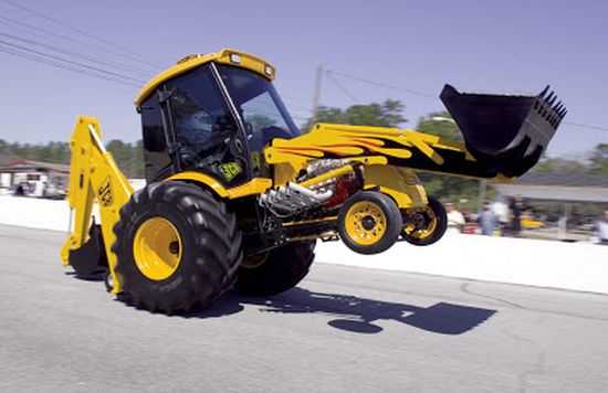 The JCB GT Dragster Backhoe - Fastest Backhoe In The World